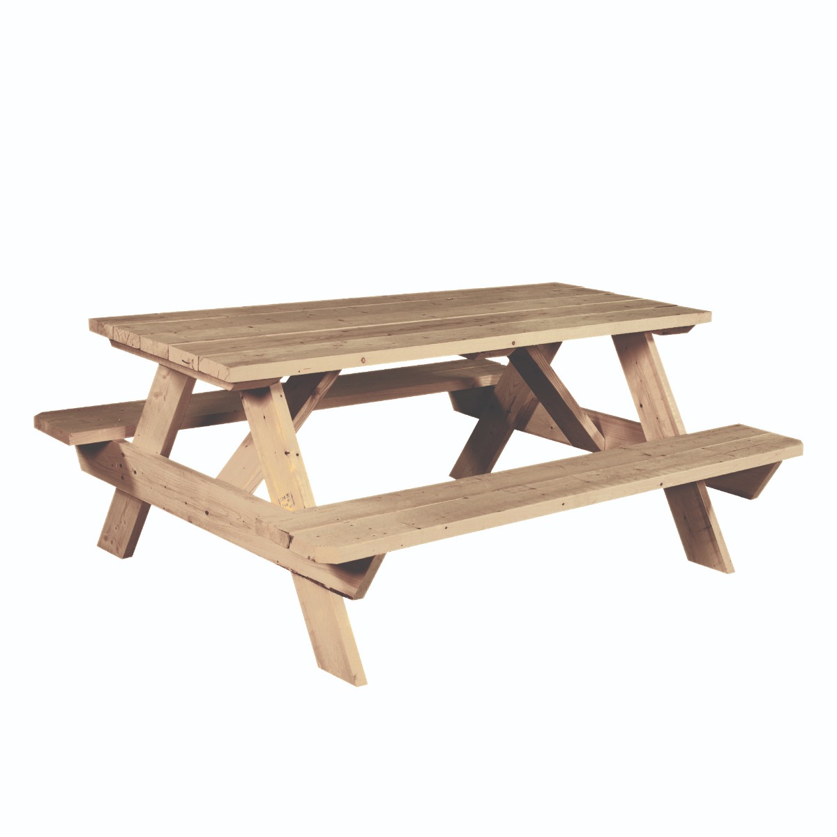 Table à pique-nique 6 pi en bois d'épinette Lebel Cambium | Matério