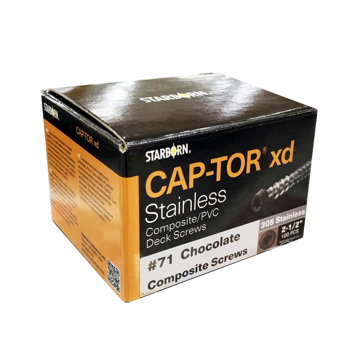 Vis à tête bombée en acier inoxydable chocolat no.71 Cap-Tor Starborn ...