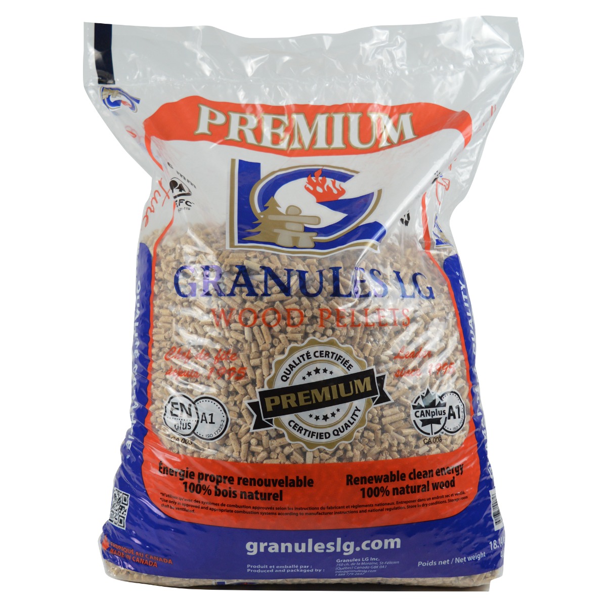 Granules de bois de qualité certifiée LG Premium | Matério