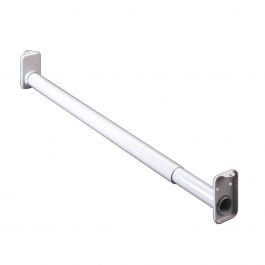 Tringle blanche de garde-robe | Matério