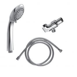 Ensemble de douche téléphone chromé à 3 réglages Bras de douche et ...