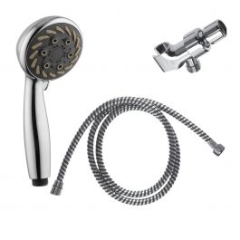 Ensemble de douche téléphone chromé à 6 réglages | Matério