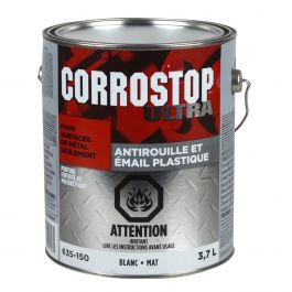 Peinture antirouille corrostop ultra blanc mât | Matério