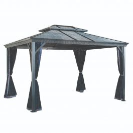 Pavillon de jardin avec toit double Ventura | Matério