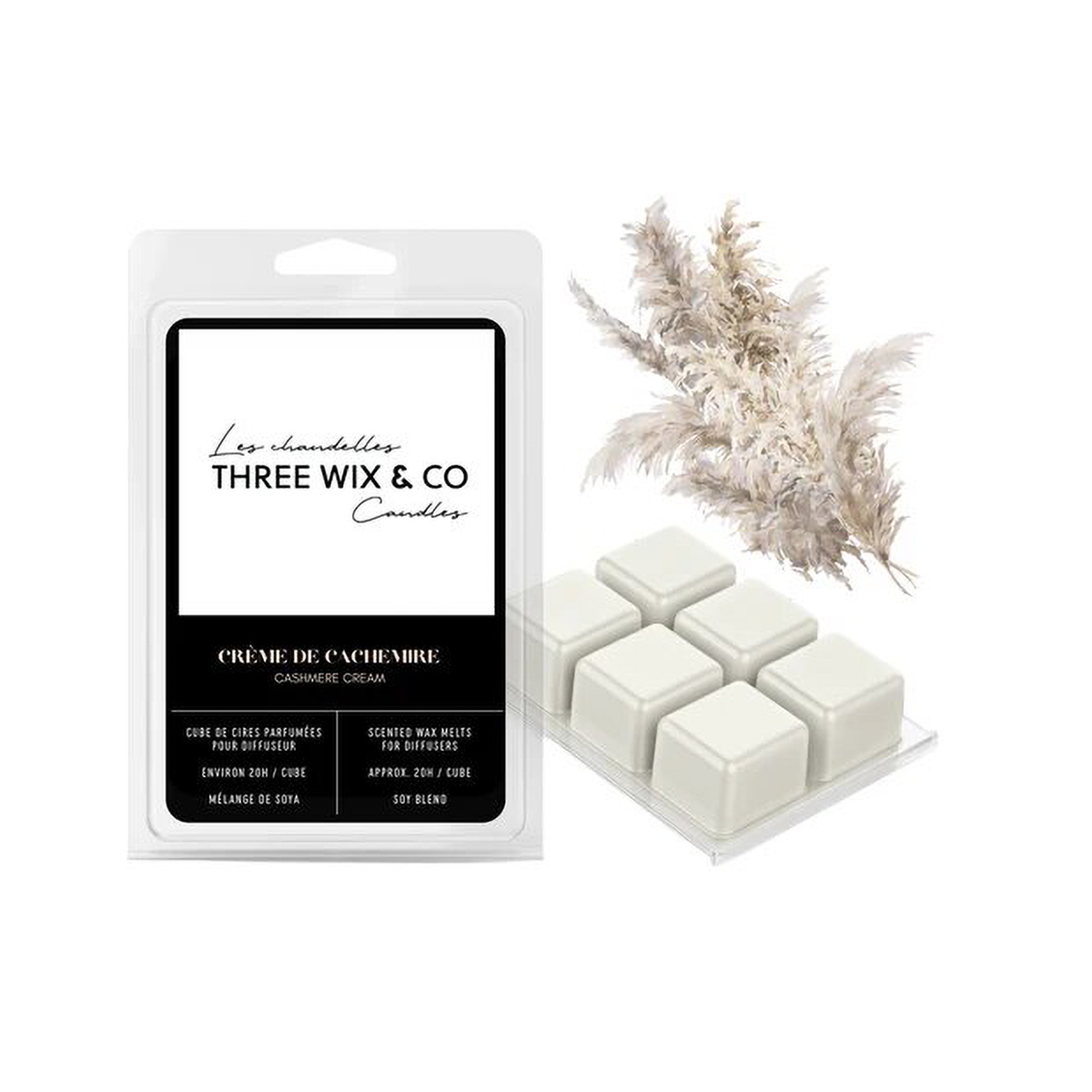 Cubes de cire parfumées à la Crème de Cachemire pour diffuseur Three ...