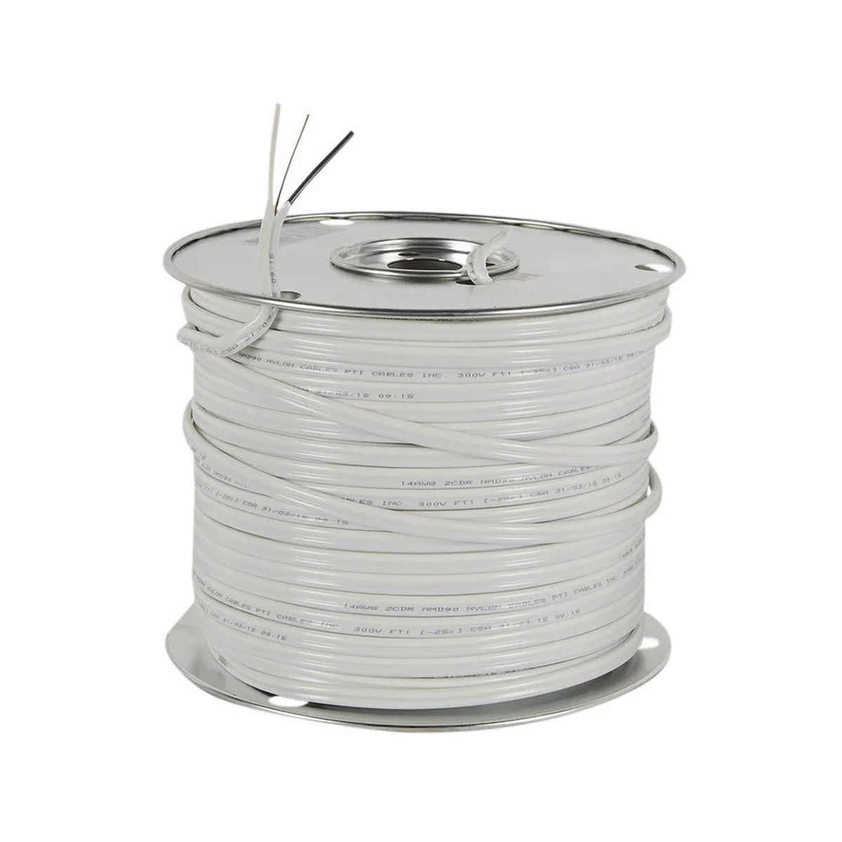 Fil électrique 2/14 NMD-90 blanc Câbles Pti | Matério