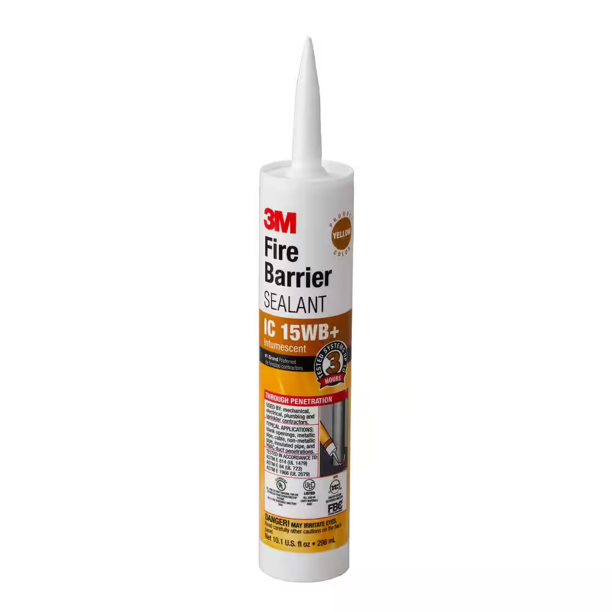 Scellant coupe-feu intumescent jaune IC 15WB+ 3M | Matério