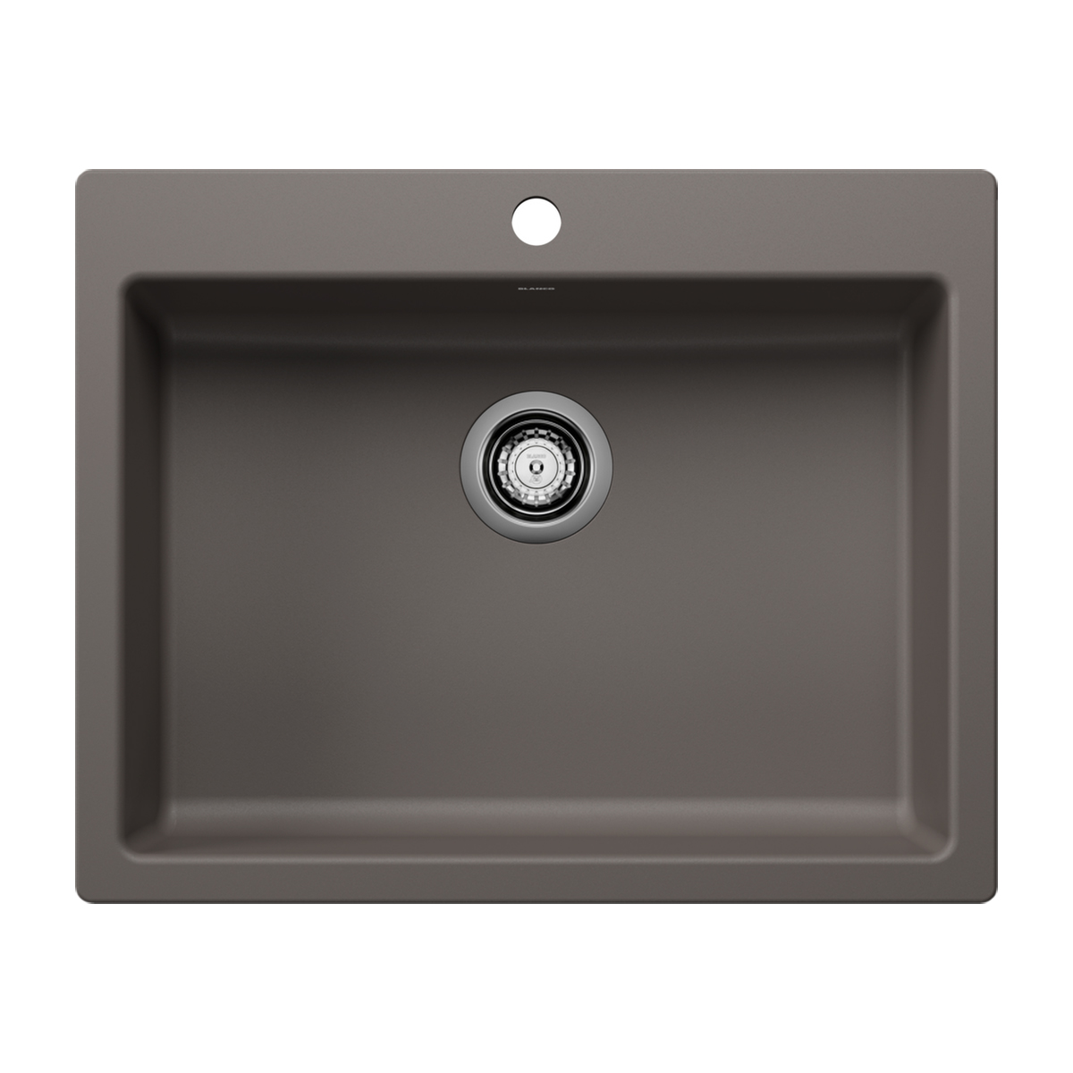 Évier simple Gris Volcano Silgranit Vision 1 Blanco | Matério