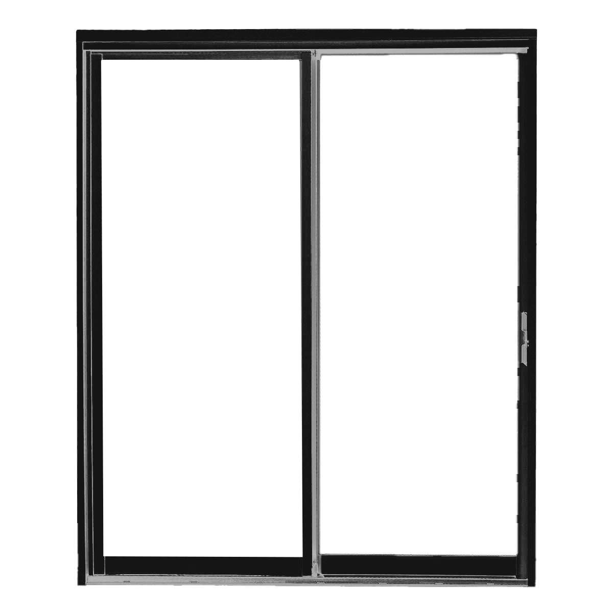 Porte patio noire OX droite Odyssée Portes Standard | Matério