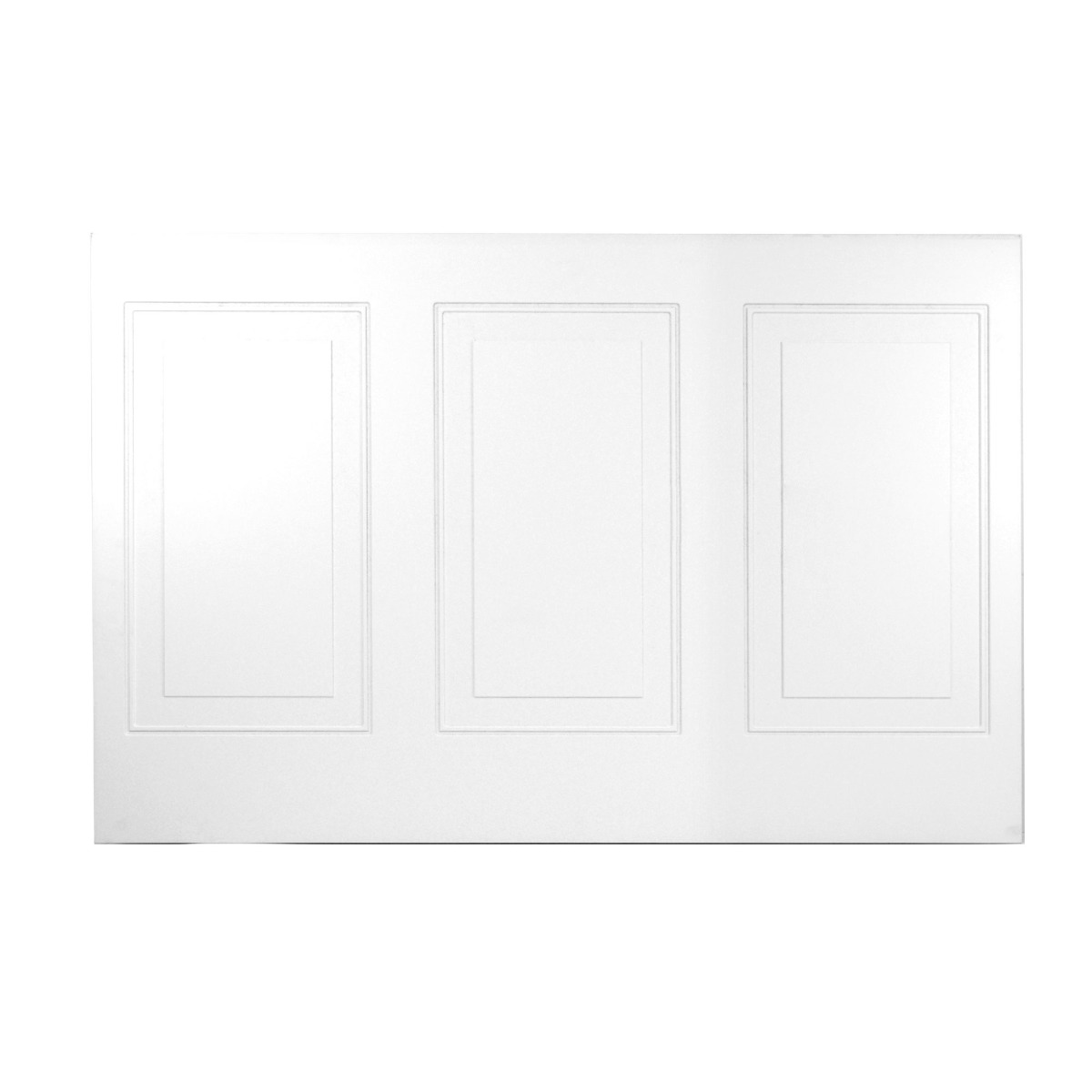 Panneau décoratif blanc demi-mur | Matério
