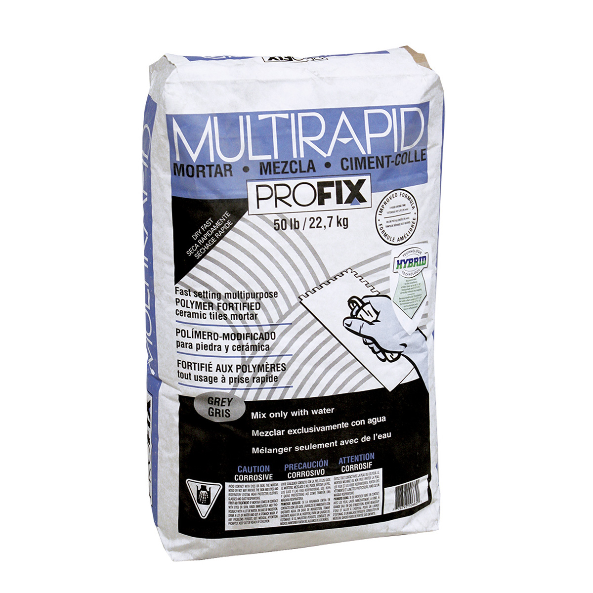 Ciment-colle fortifié aux polymères Multirapid Profix | Matério