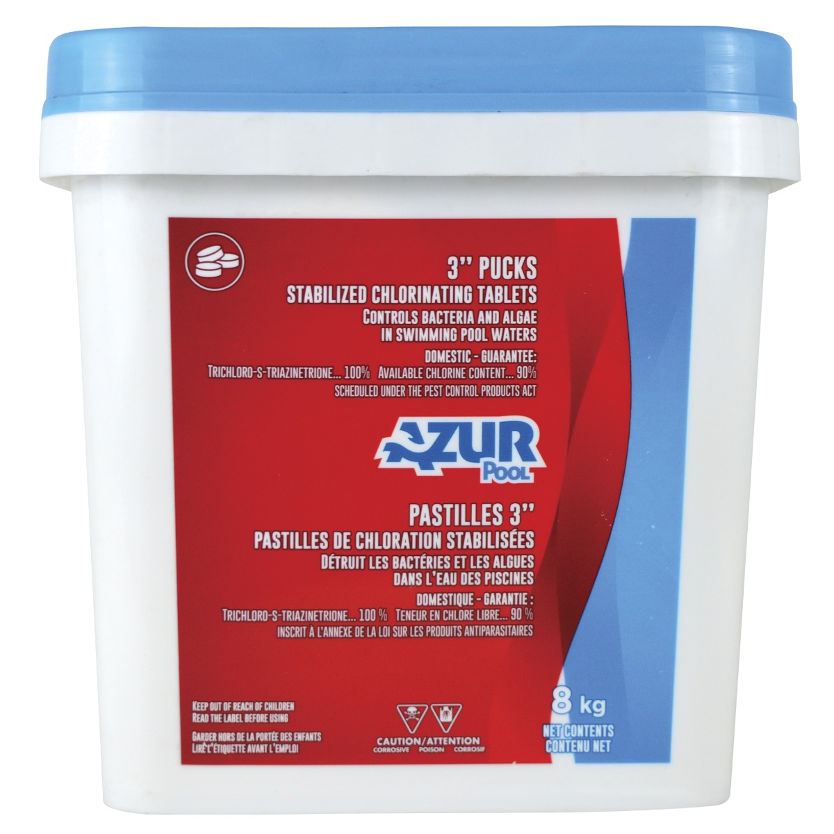 chlore en pastille 3 po 8kg | Matério