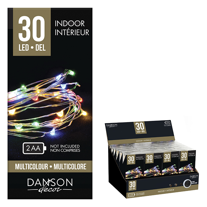 Jeu de 30 lumières DEL multicolore Intérieur | Matério
